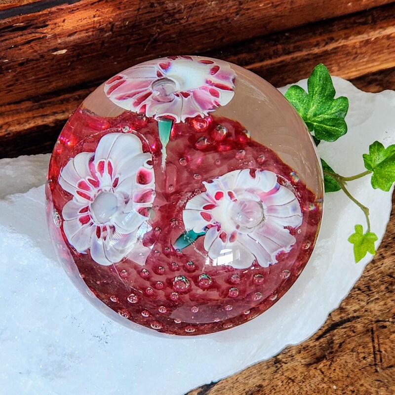 Flower Paperweight - Etsy