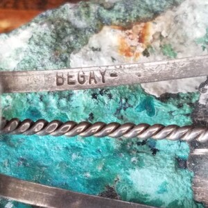 Stunning BEGAY Signed Turquoise Cuff~sterling Silver & Blu Turquoise ...