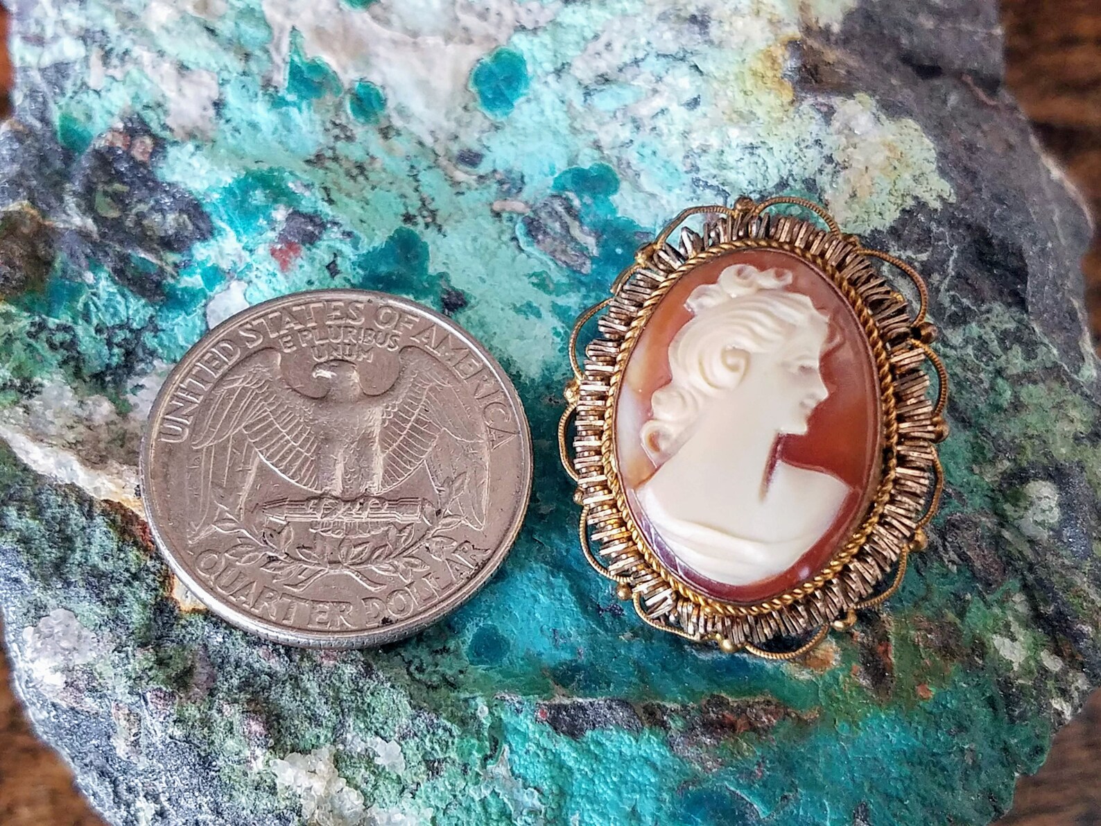 Victorian Cameo Pendant/broochantique Italian Cameo Hand - Etsy