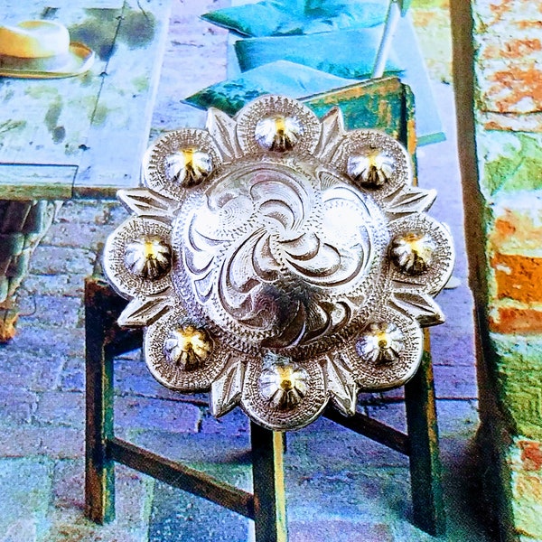 Silver Conchos - Etsy
