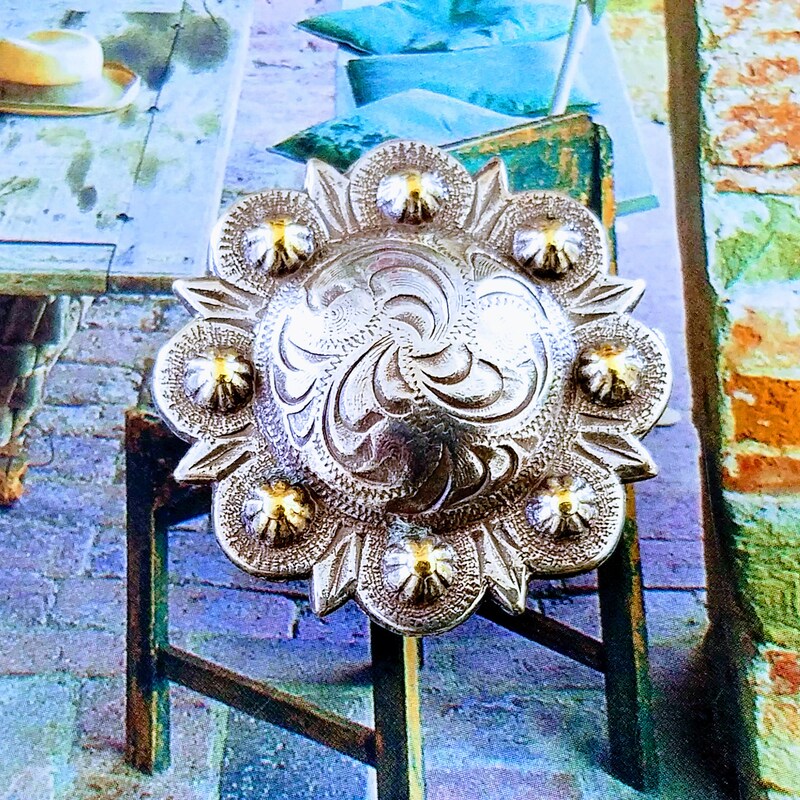 Round Conchos - Etsy