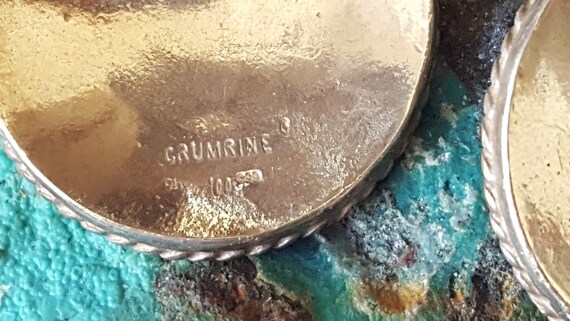 Beautiful CRUMRINE Artisan Sterling Earrings~Fine Sil… - Gem