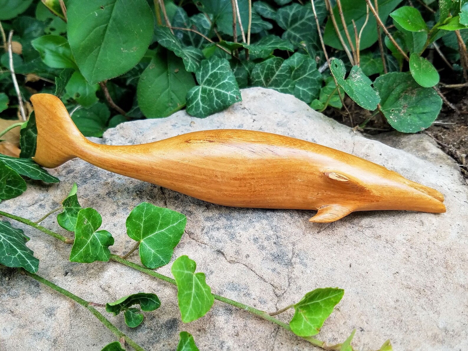 Carved Wood Dolphinhand Carved Sea Animal Sculpturewooden - Etsy