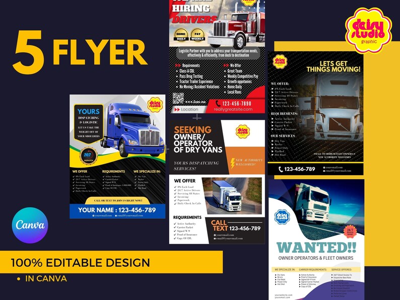 Freight Dispatcher and Carrier Agreement Plus Flyer - Etsy