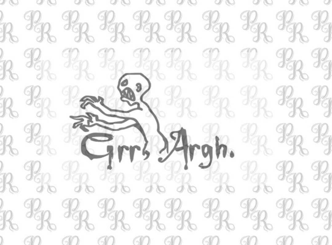 Grr Argh Vinyl Decal - Etsy