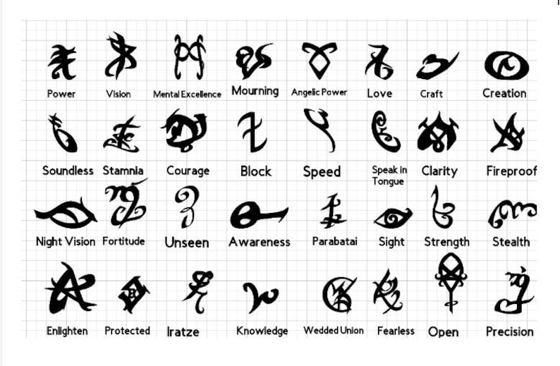 Shadowhunter Rune Decals Cassandra Clare Decals Book Nerd | Etsy