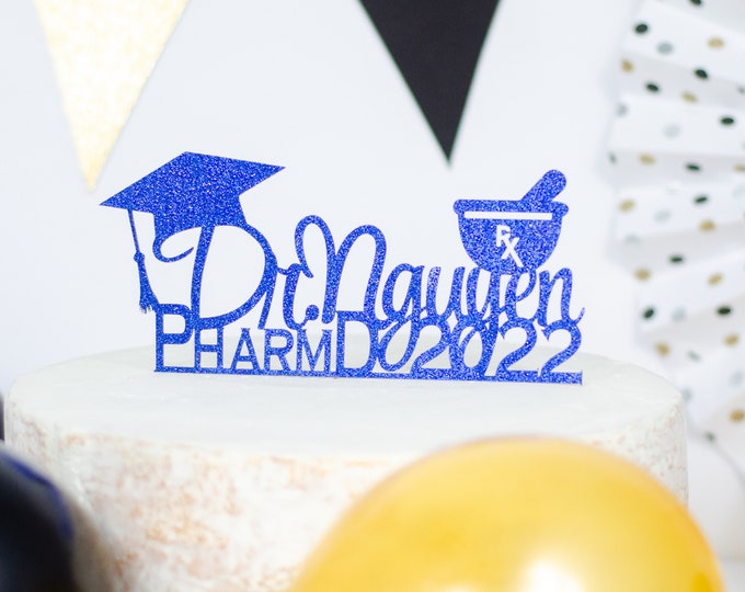 Pharmacist Graduation Cake Topper, Doctor Graduation, Pharmacy ...