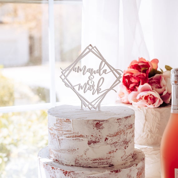 Engagement Cake Topper Custom Engaged Cake Topper We're | Etsy