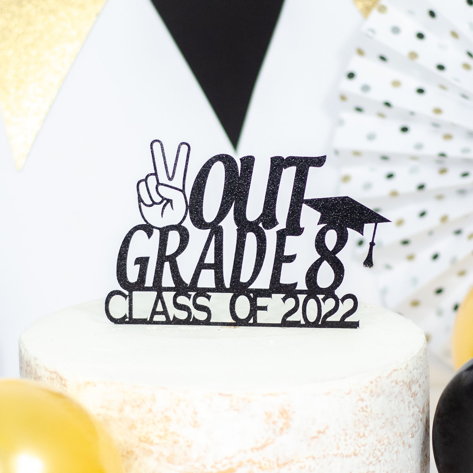 Graduation Cake Topper Graduation Party Decoration Class of - Etsy
