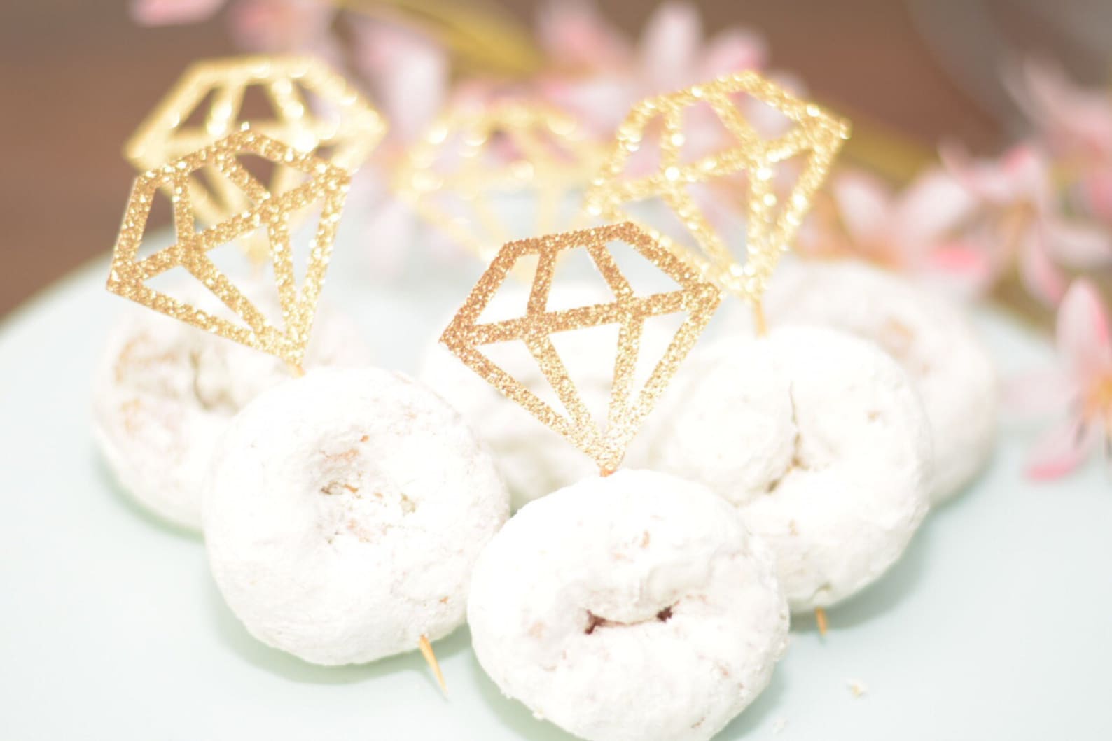 Donut Bridal Shower Decorations Diamond Ring Donut Cupcake - Etsy Canada