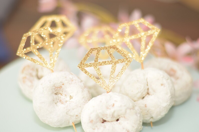 Donut Bridal Shower Decorations Diamond Ring Donut Cupcake - Etsy Canada