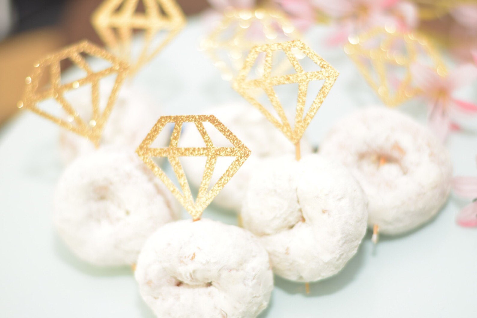 Donut Bridal Shower Decorations Diamond Ring Donut Cupcake - Etsy Canada