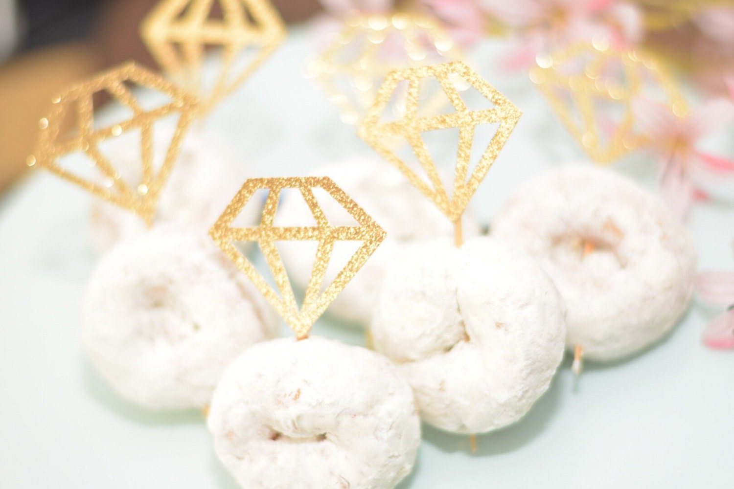 Donut Bridal Shower Decorations Diamond Ring Donut Cupcake - Etsy Canada