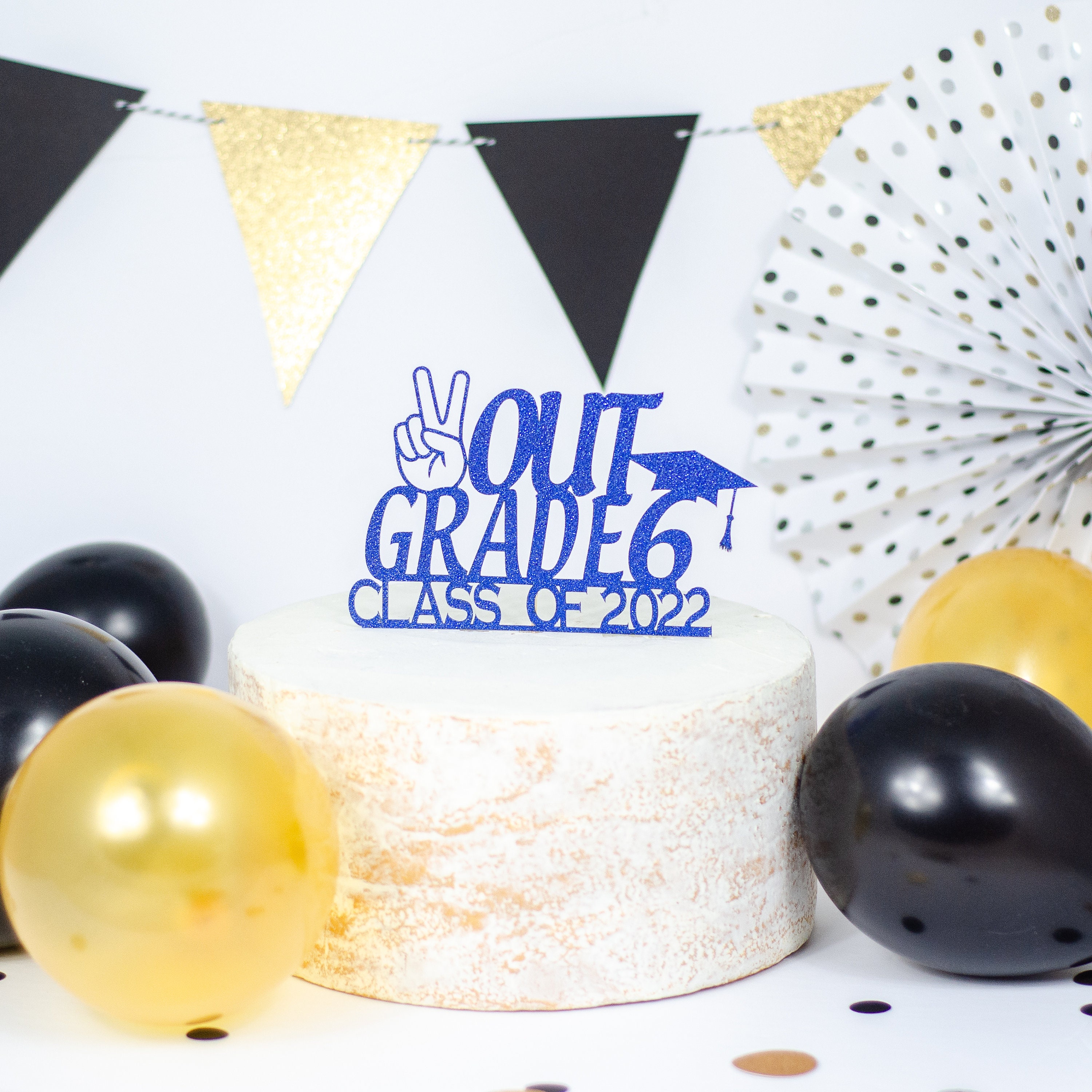 Graduation Cake Topper Graduation Party Decoration Class of - Etsy