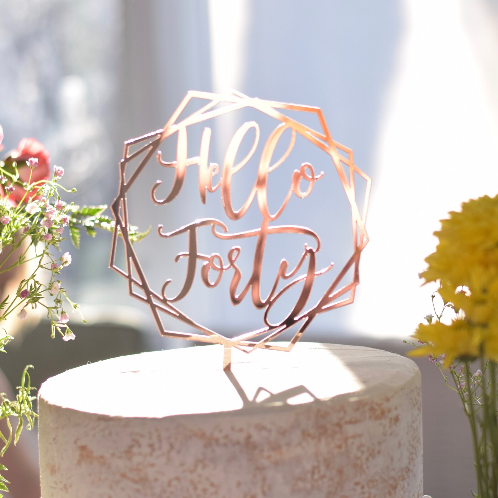 40th Birthday Cake Topper 40th Birthday Gifts for Women | Etsy