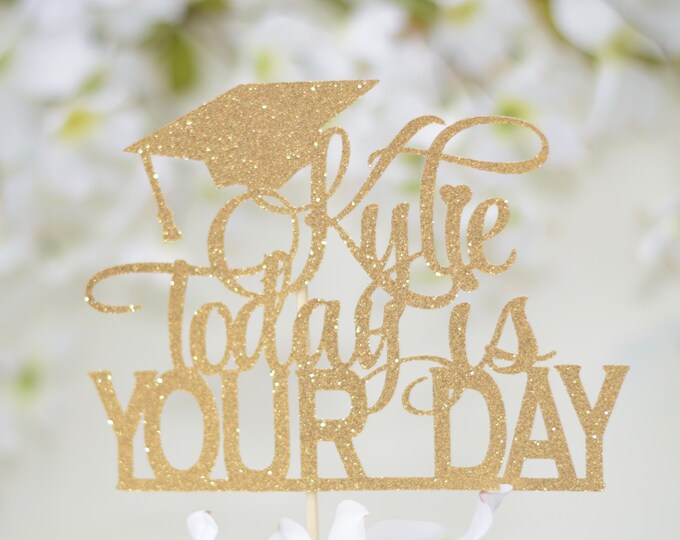 Graduation Cake Topper Personalized Graduation Cake Topper Name ...