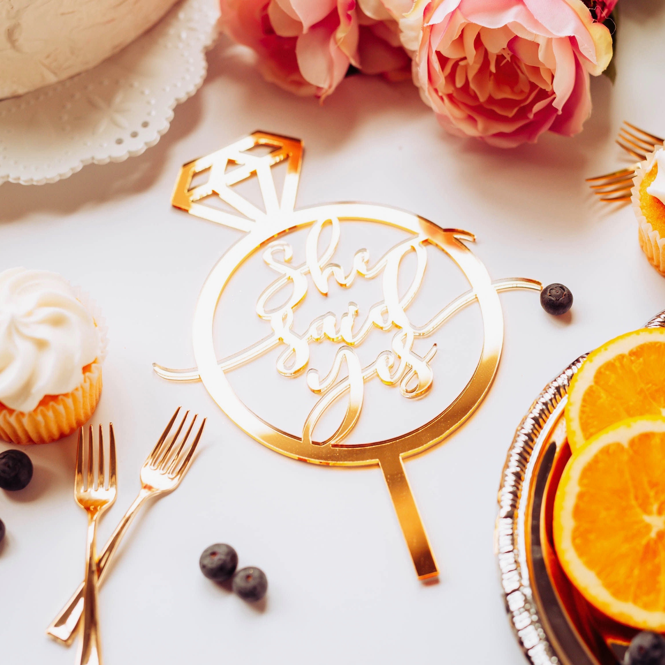 Craft Supplies & Tools Home & Hobby Food & Fermenting She Said Yes Cake ...