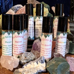 Crystal Elixir Oils Crystal Elixirs Essential Oils With - Etsy