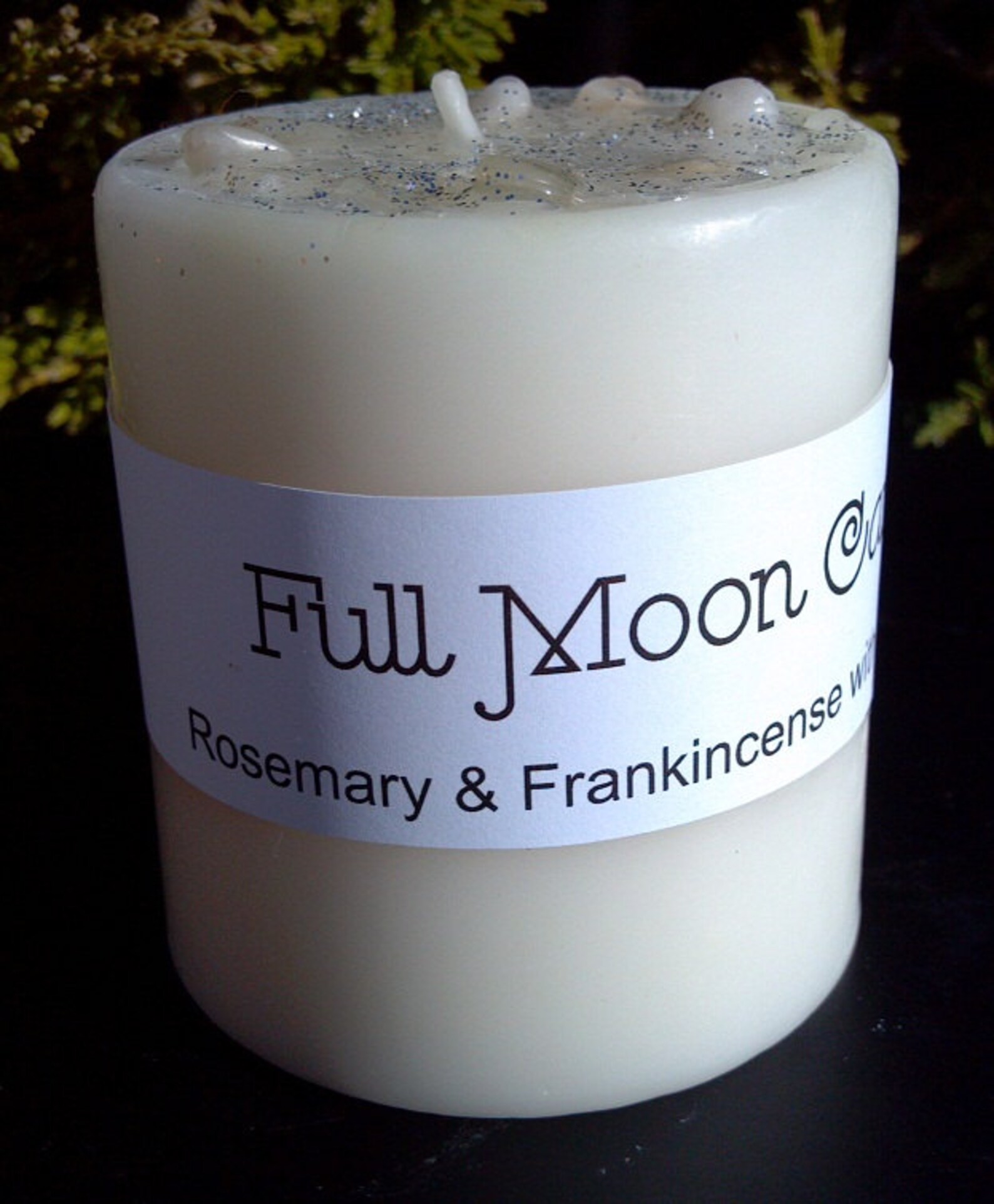 Full Moon Candle Scented Full Moon Candle With Crystal - Etsy