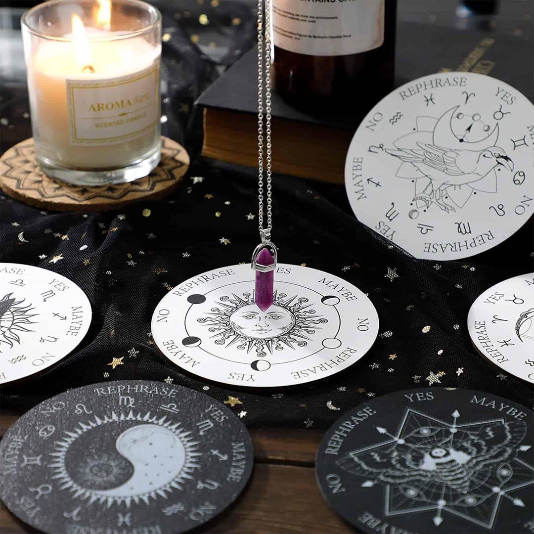 Pendulum Dowsing Board, Pendulum, Dowsing Grids, Pendulum and Grid ...