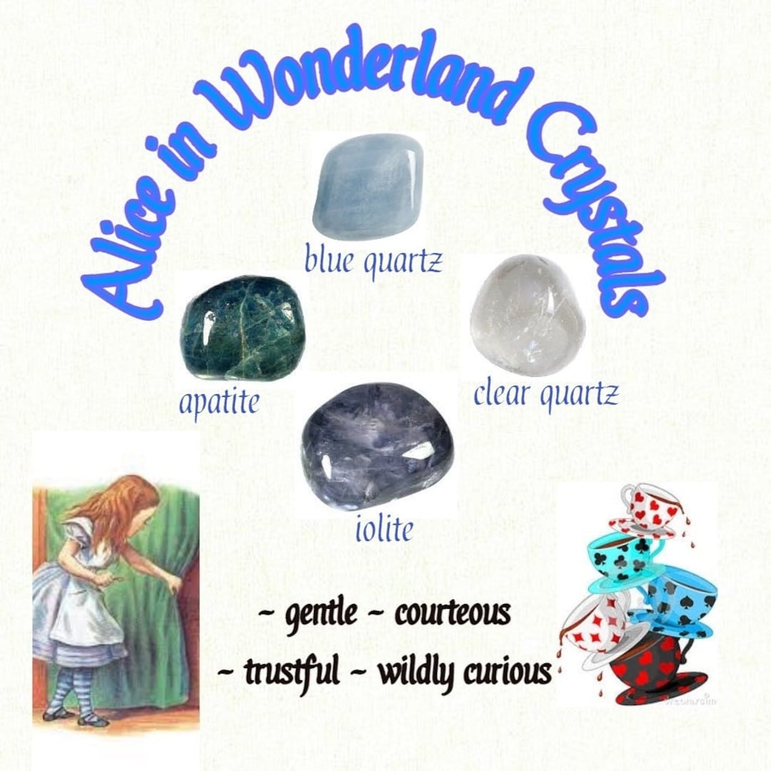 Alice in Wonderland Crystal Set, Healing Metaphysical Stones - Etsy