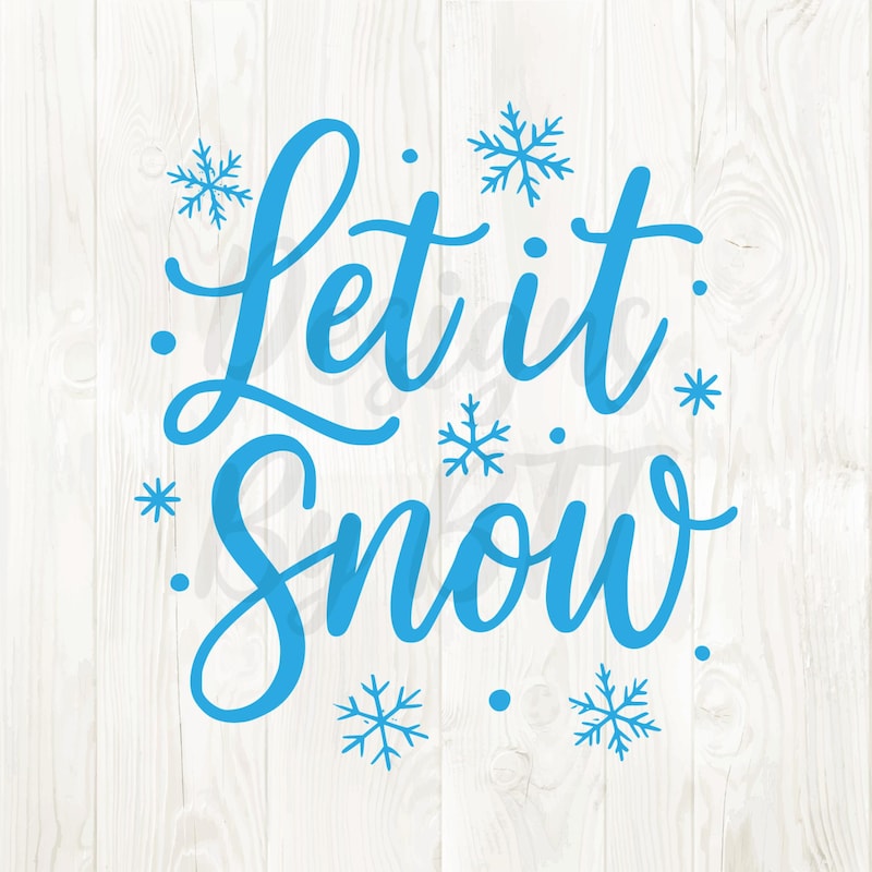 Let It Snow Clipart - Etsy