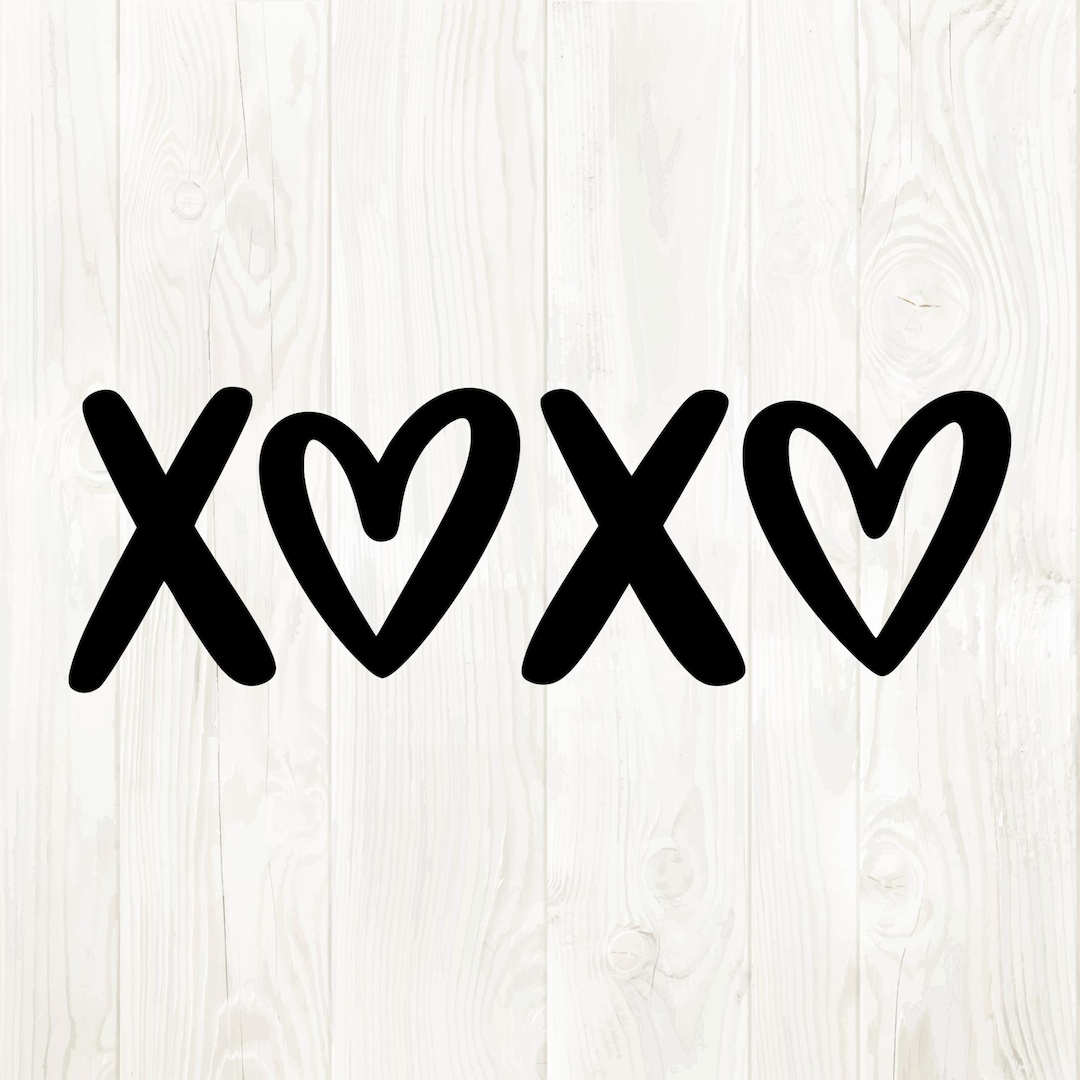 Xo Svg Png, Xo Clipart, Xo Digital Download, Xoxo Vector, Xoxo Svg ...