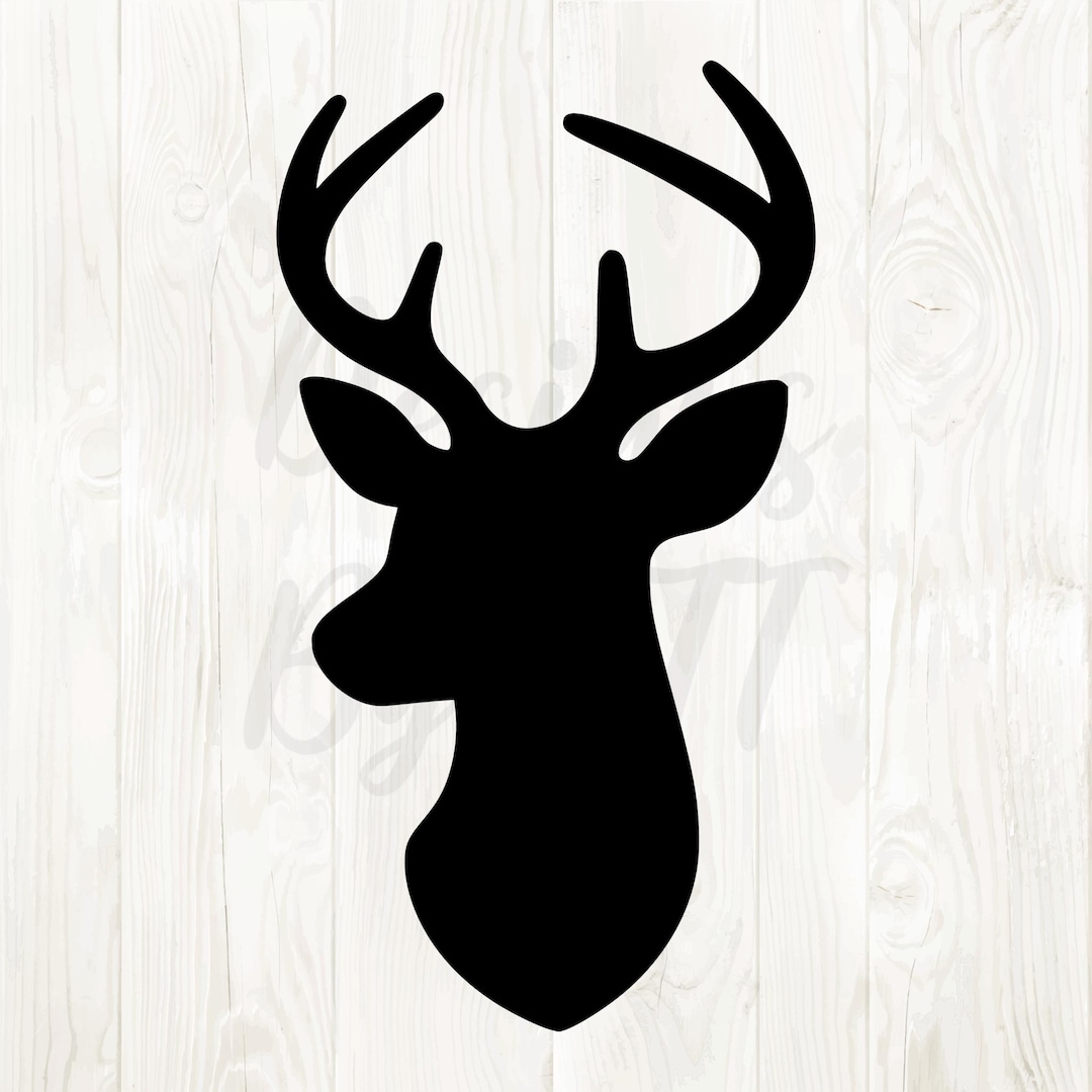 Deer Silhouette Png, Deer Silhouette Svg, Deer Mount Silhouette, Deer ...