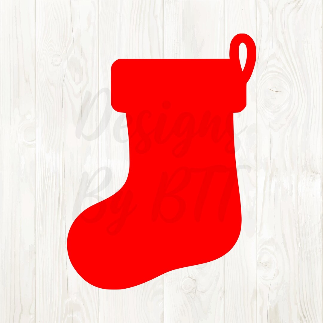 Red Christmas Png File, Christmas Stocking Svg File, Png Christmas ...