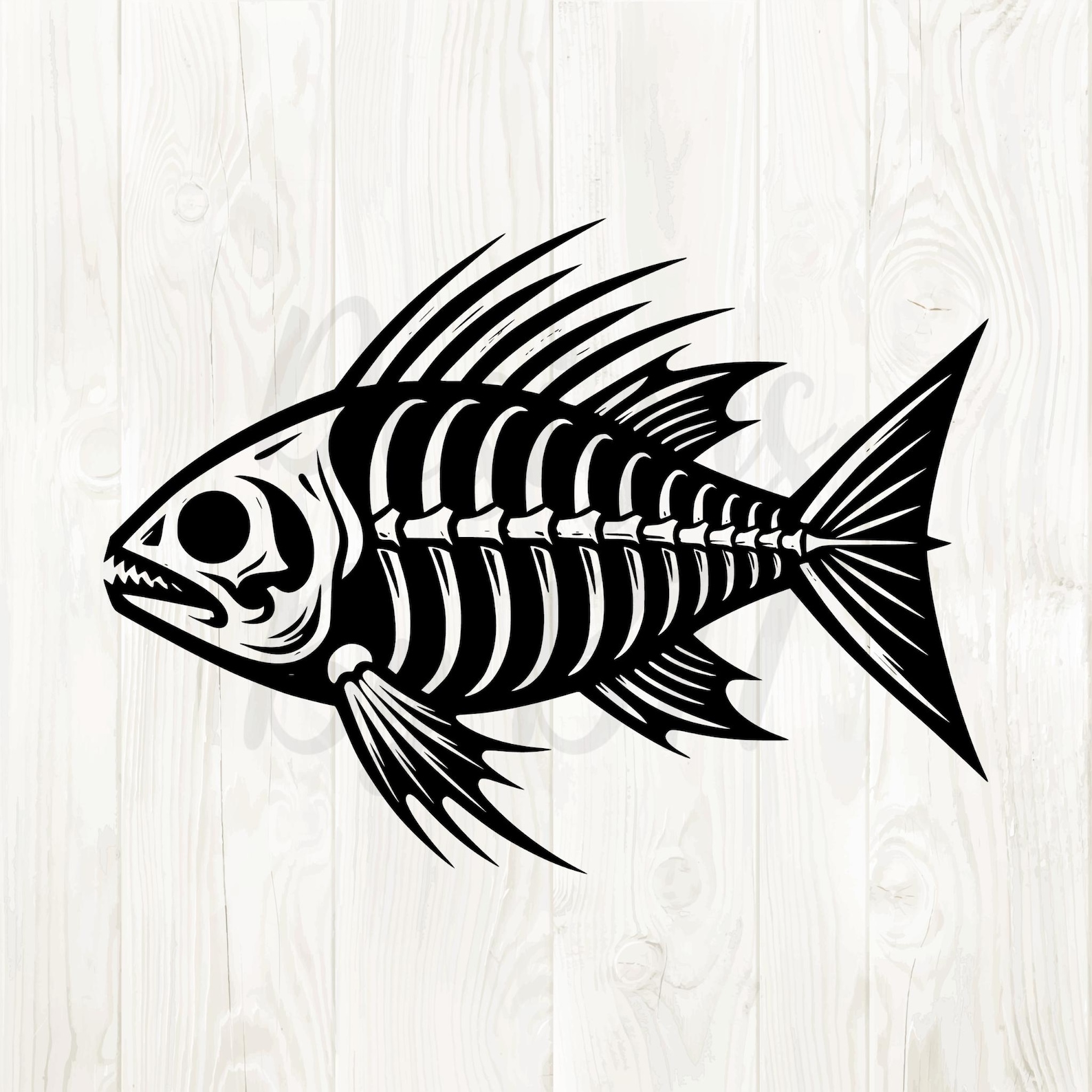 Skeleton Fish Png, Skeleton Fish Svg, Skeleton Fish Logo, Fish Skeleton ...