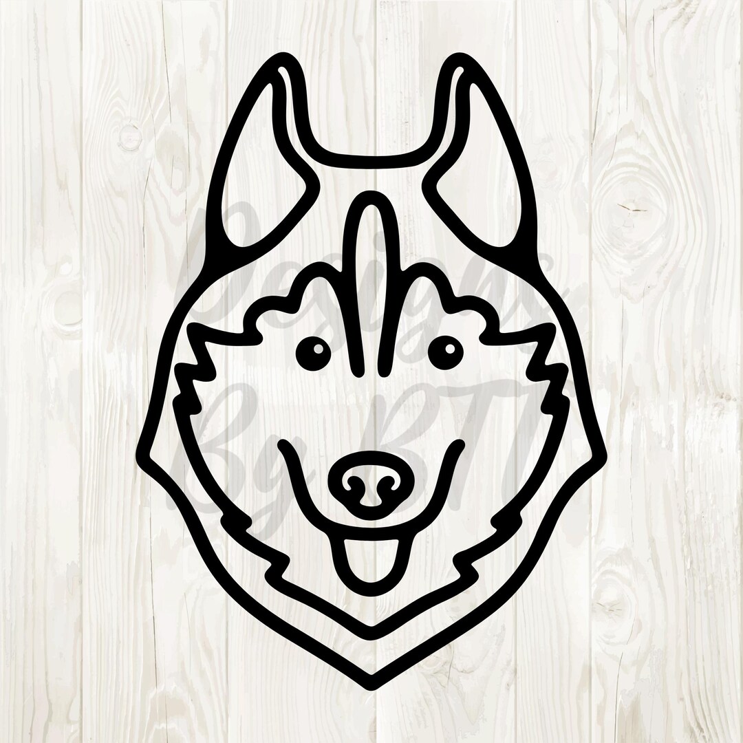 Husky Face Png, Husky Head Svg, Husky Face, Siberian Husky Svg ...