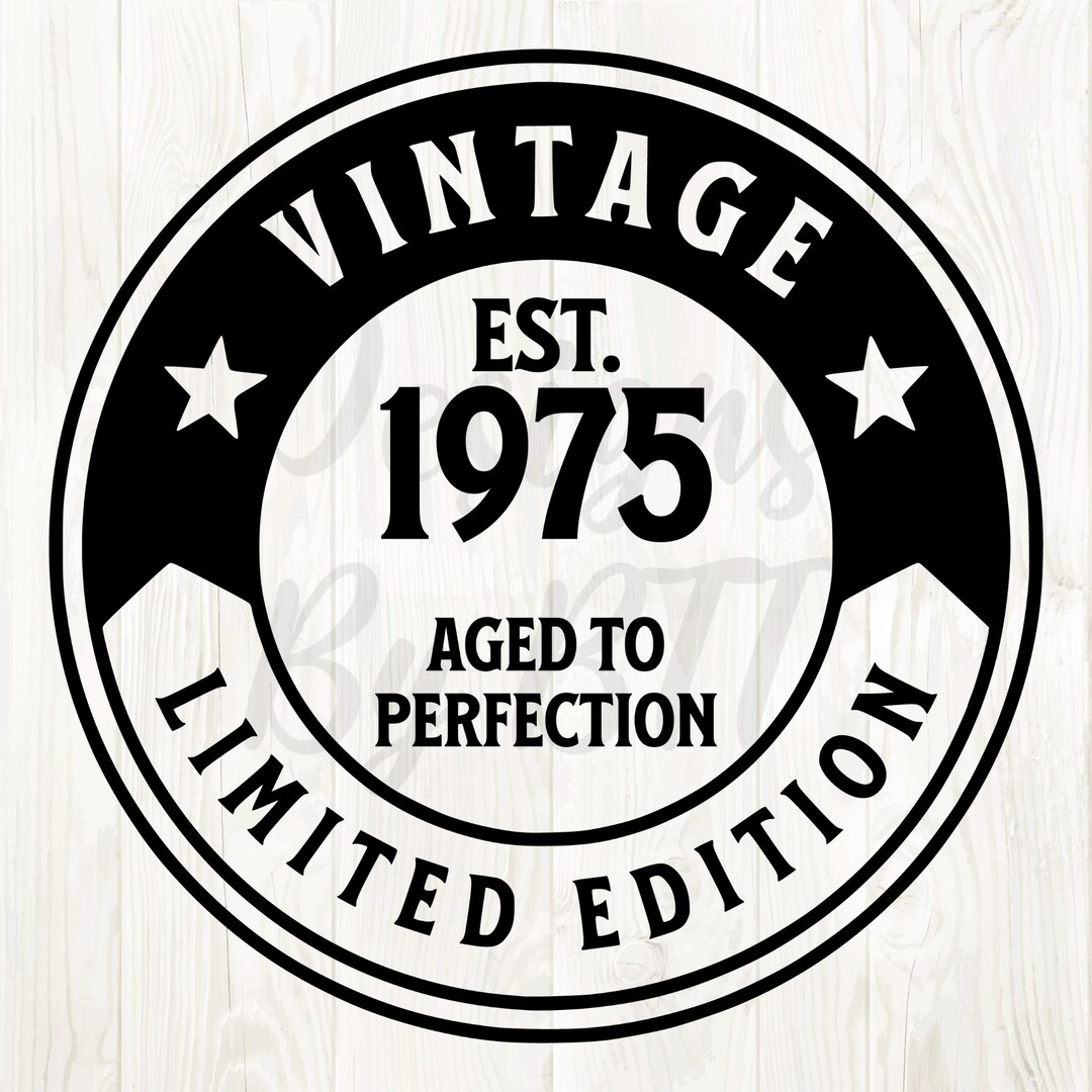 1975 Svg Png, 1975 Svg, 1975 Png, 1975 Clip Art, 1975 Birthday Svg ...