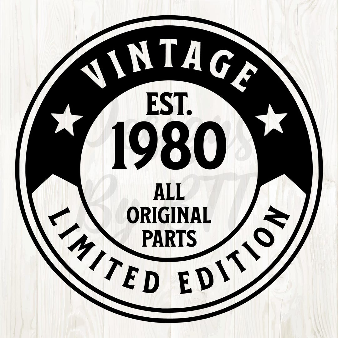 1980 Svg Png, 1980 Svg, 1980 Png, 1980 Clip Art, 1980 Birthday Svg ...