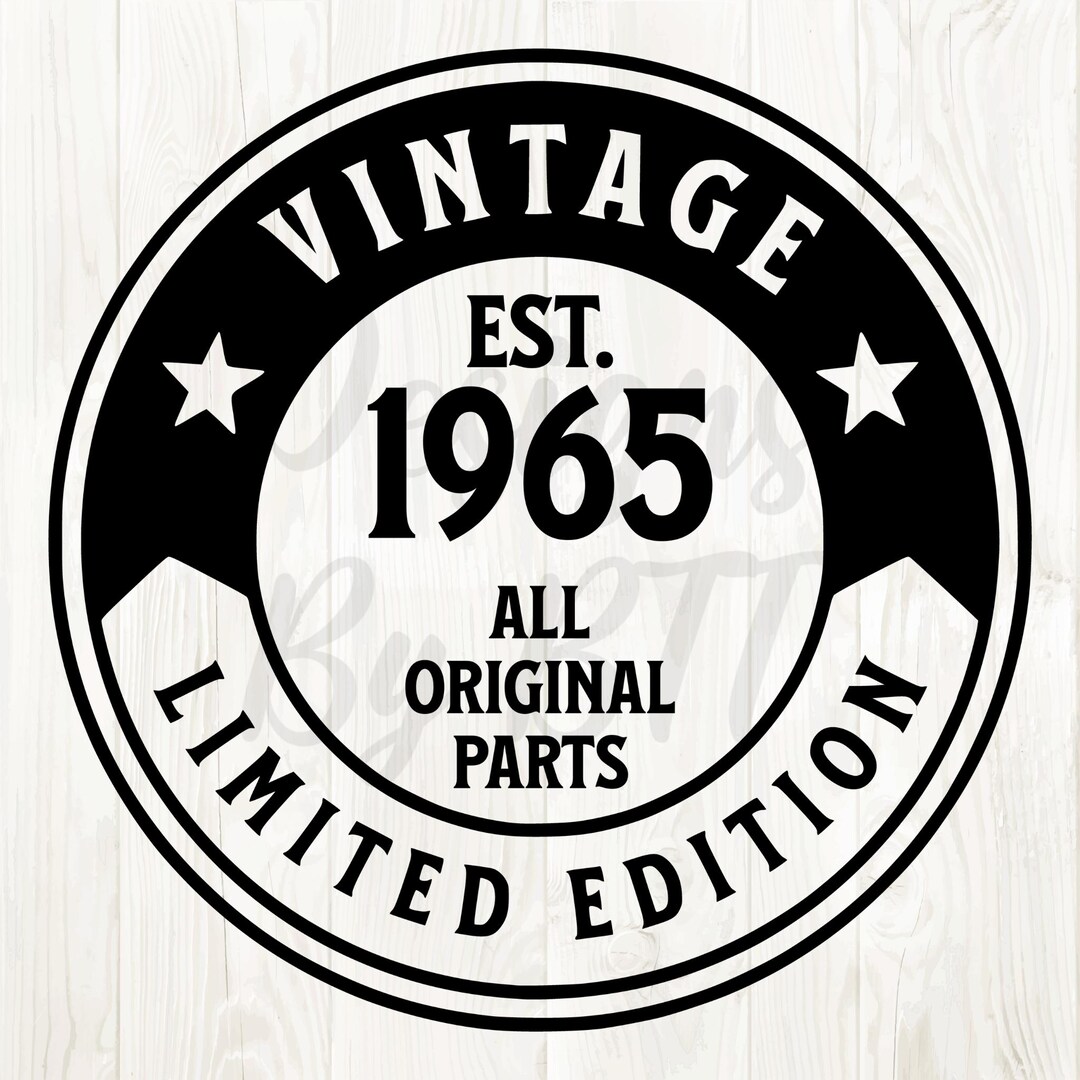 1965 Svg Png, 1965 Svg, 1965 Png, 1965 Clip Art, 1965 Birthday Svg ...