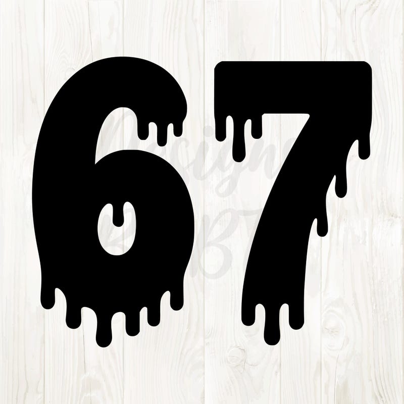 Number 67 Png - Etsy