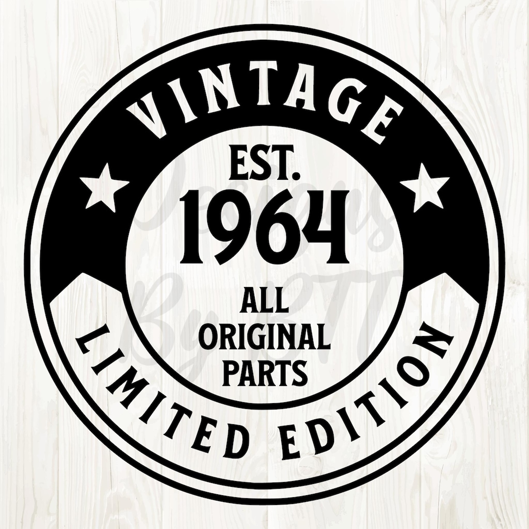 1964 Svg Png, 1964 Svg, 1964 Png, 1964 Clip Art, 1964 Birthday Svg ...