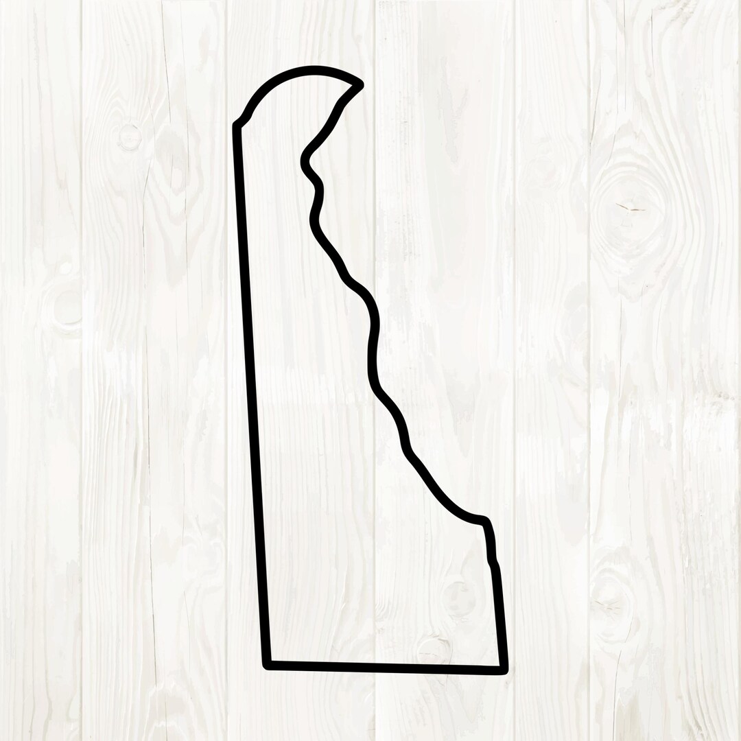 Delaware Png, Delaware Svg, Delaware Outline, Delaware State Svg, State ...
