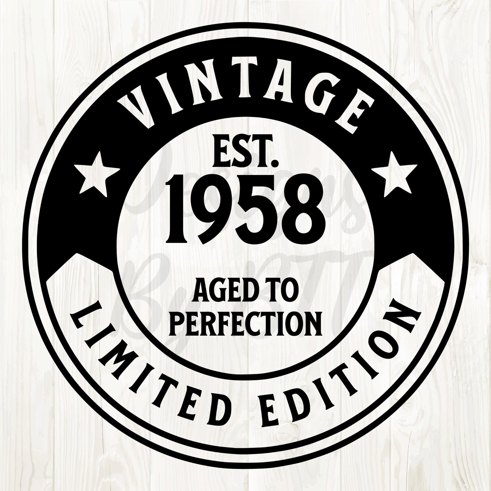 1958 Svg Png, 1958 Svg, 1958 Png, 1958 Clip Art, 1958 Birthday Svg ...