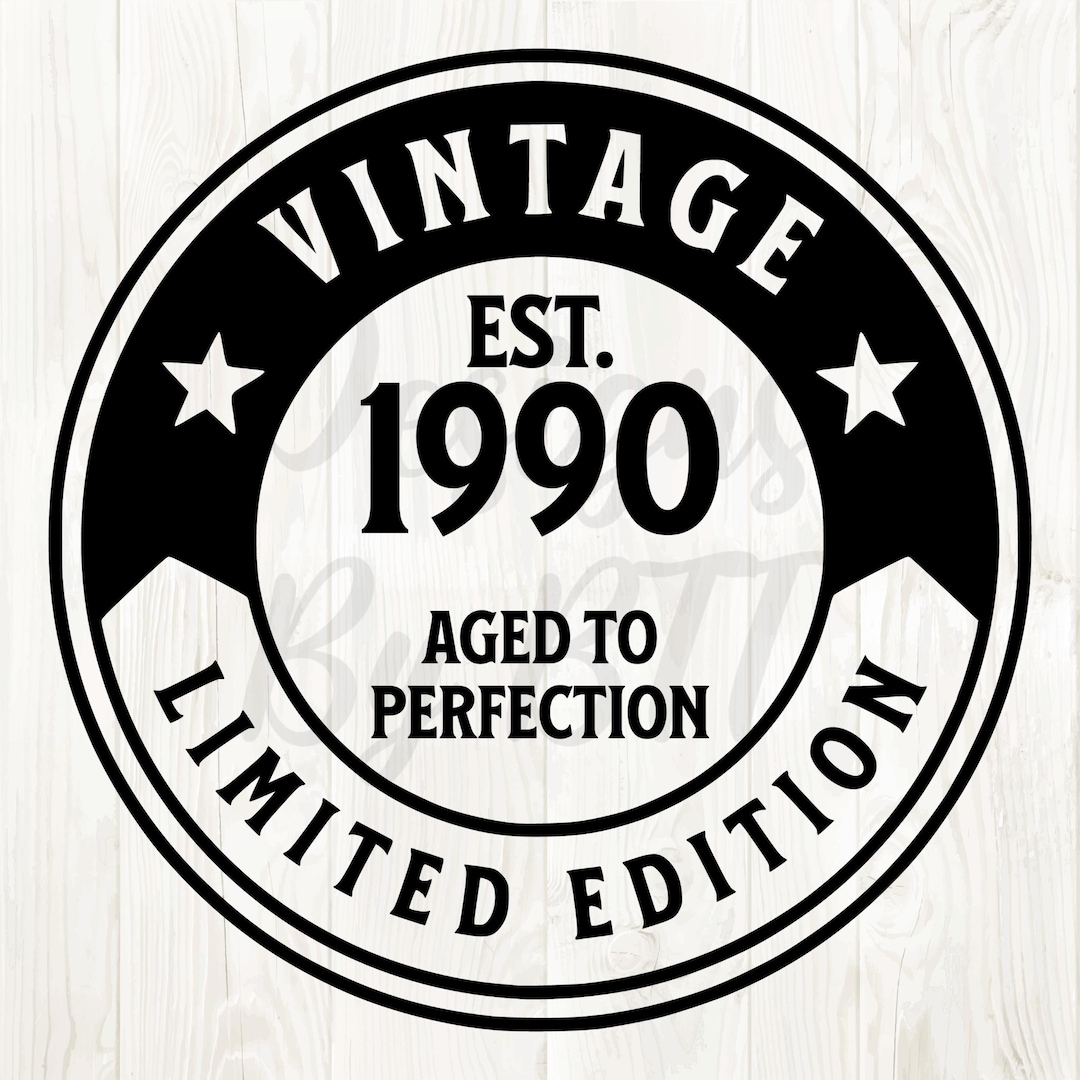 1990 Svg Png, 1990 Svg, 1990 Png, 1990 Clip Art, 1990 Birthday Svg ...