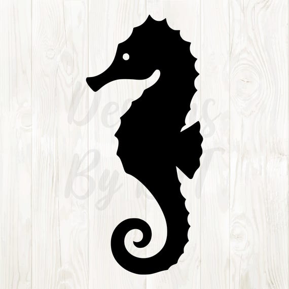 Silueta De Caballito De Mar