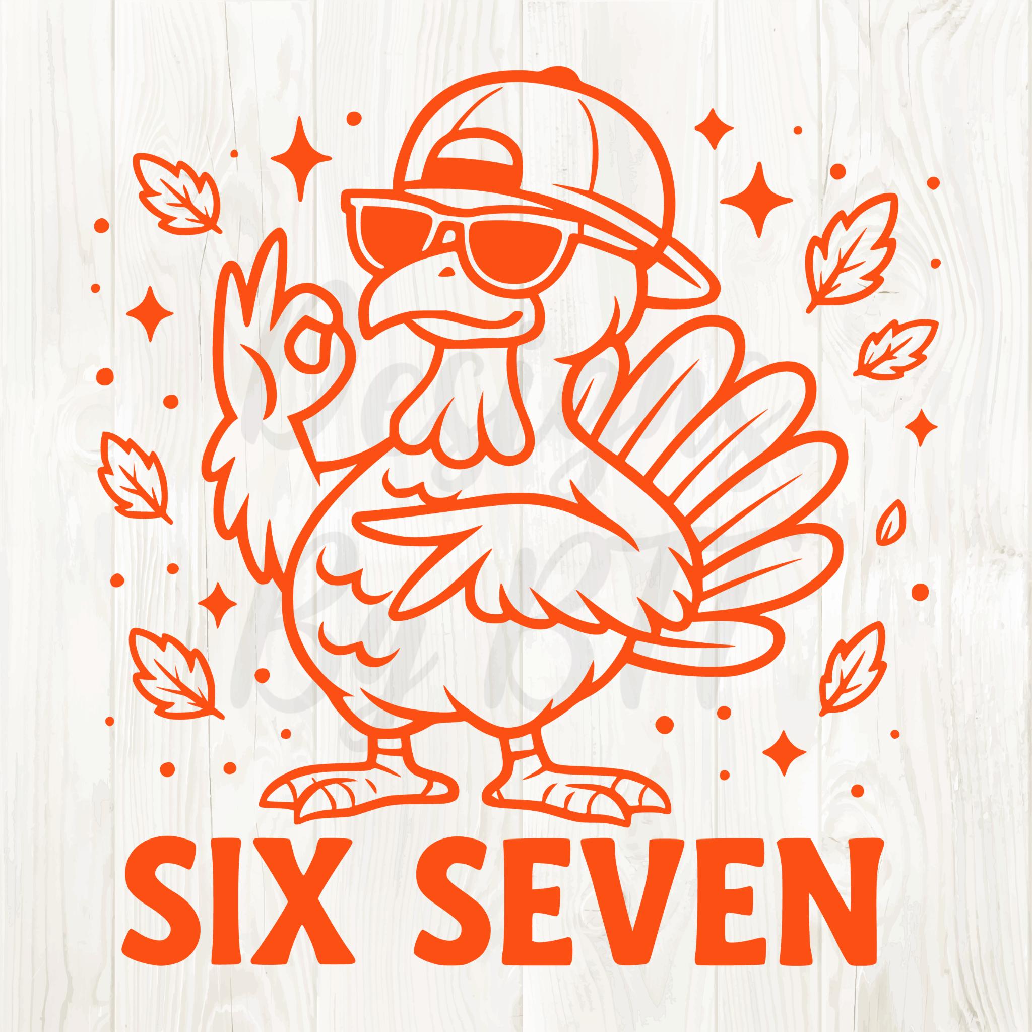 Six Seven Fall Png, 67 Thanksgiving Svg, Thanksgiving 6 7 Meme Png, 67 ...