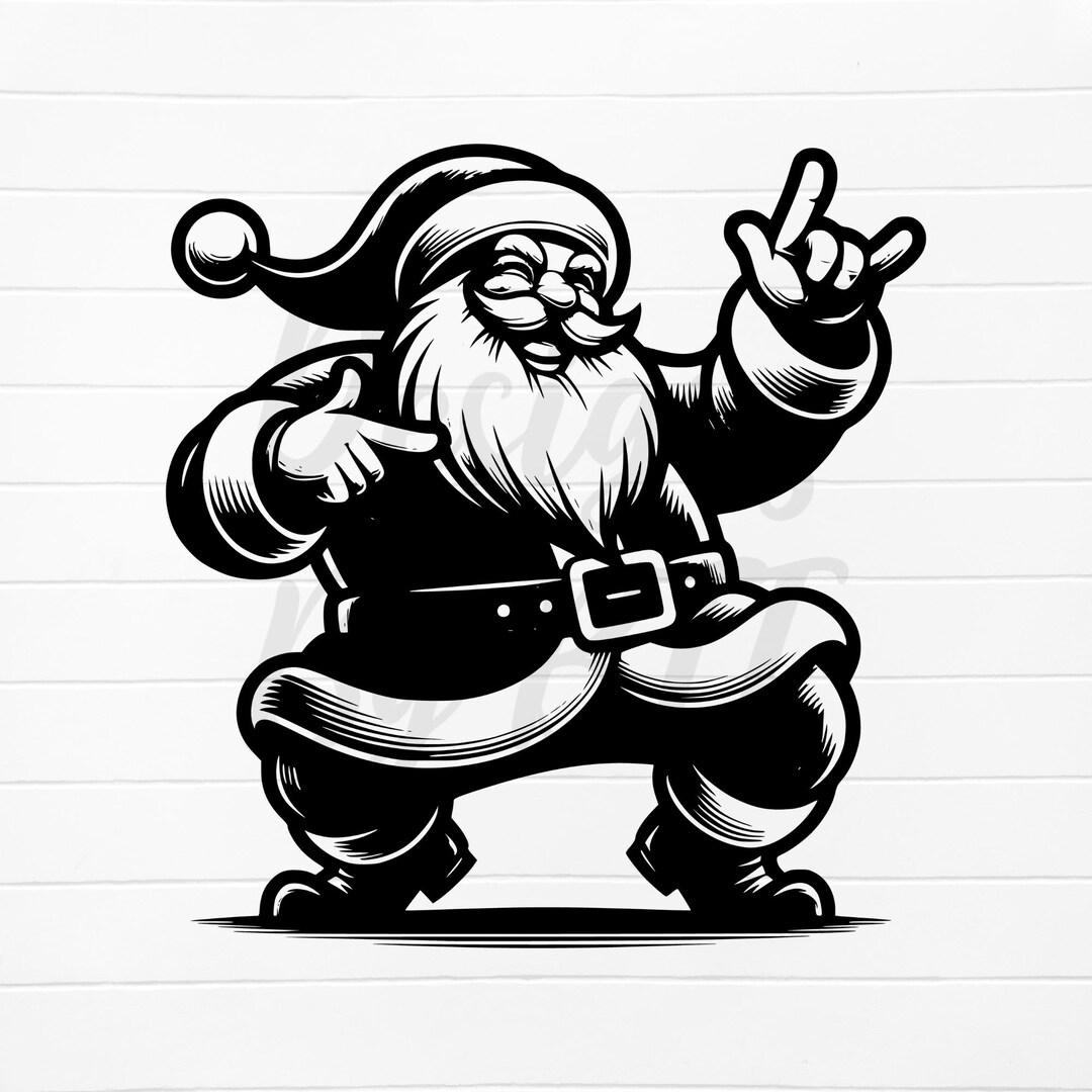 Dancing Santa Png, Dancing Santa Svg, Dancing Santa Clipart, Dancing ...