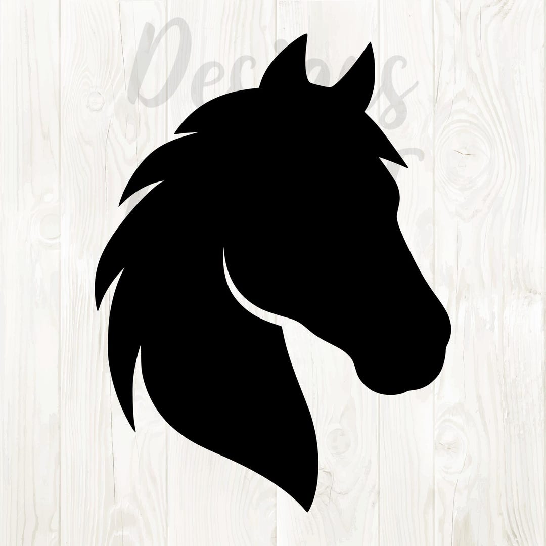 Horse Head Silhouette Svg Png, Horse Head Silhouette Png, Horse Head ...