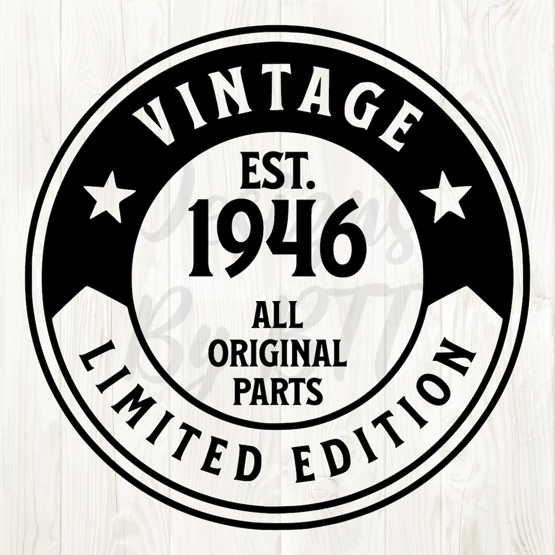 1946 Svg Png, 1946 Svg, 1946 Png, 1946 Clip Art, 1946 Birthday Svg ...