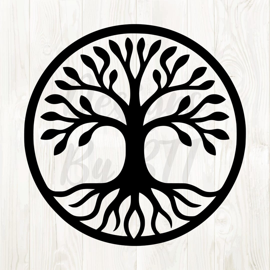 Circle Tree Silhouette Png, Tree Logo Svg, Circle Tree Png, Tree Circle ...