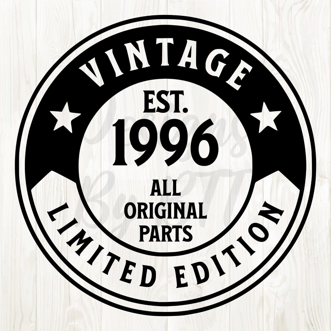 1996 Svg Png, 1996 Svg, 1996 Png, 1996 Clip Art, 1996 Birthday Svg ...