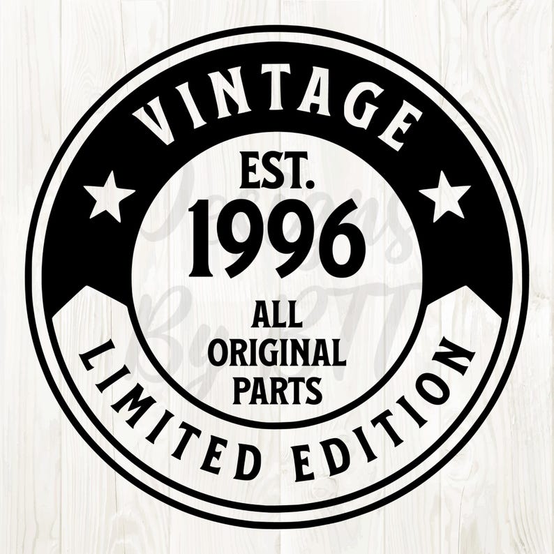 1996 Svg Png, 1996 Svg, 1996 Png, 1996 Clip Art, 1996 Birthday Svg ...