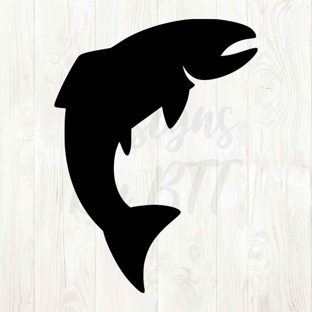 Jumping Salmon Svg, Fish Png Images, Salmon Jumping File, Jumping Fish ...