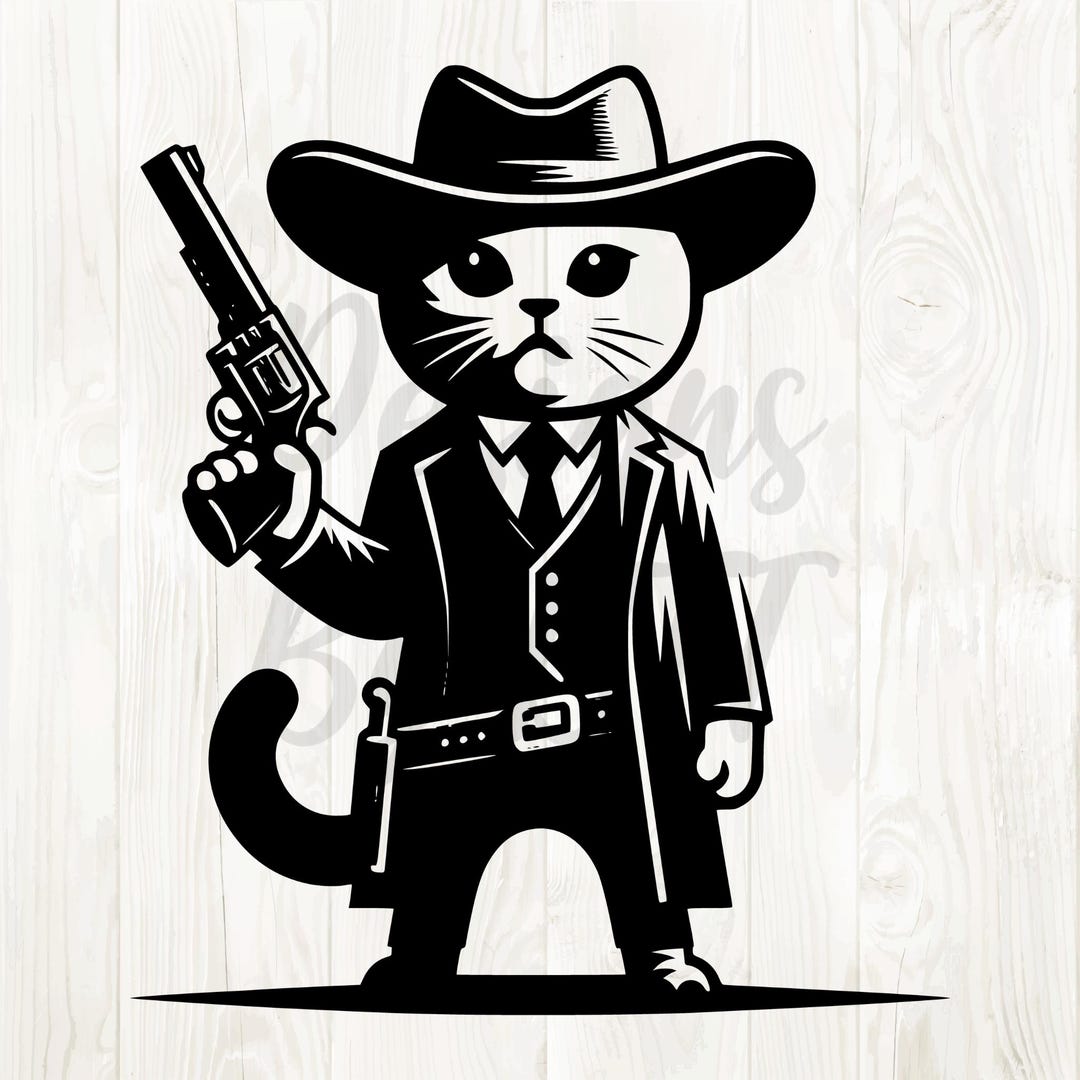 Cowboy Cat Svg, Cowboy Cat Png, Cowboy Cat Clip Art, Cat Cowboy Png ...