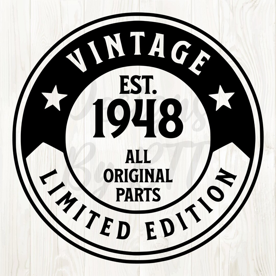 1948 Svg Png, 1948 Svg, 1948 Png, 1948 Clip Art, 1948 Birthday Svg ...